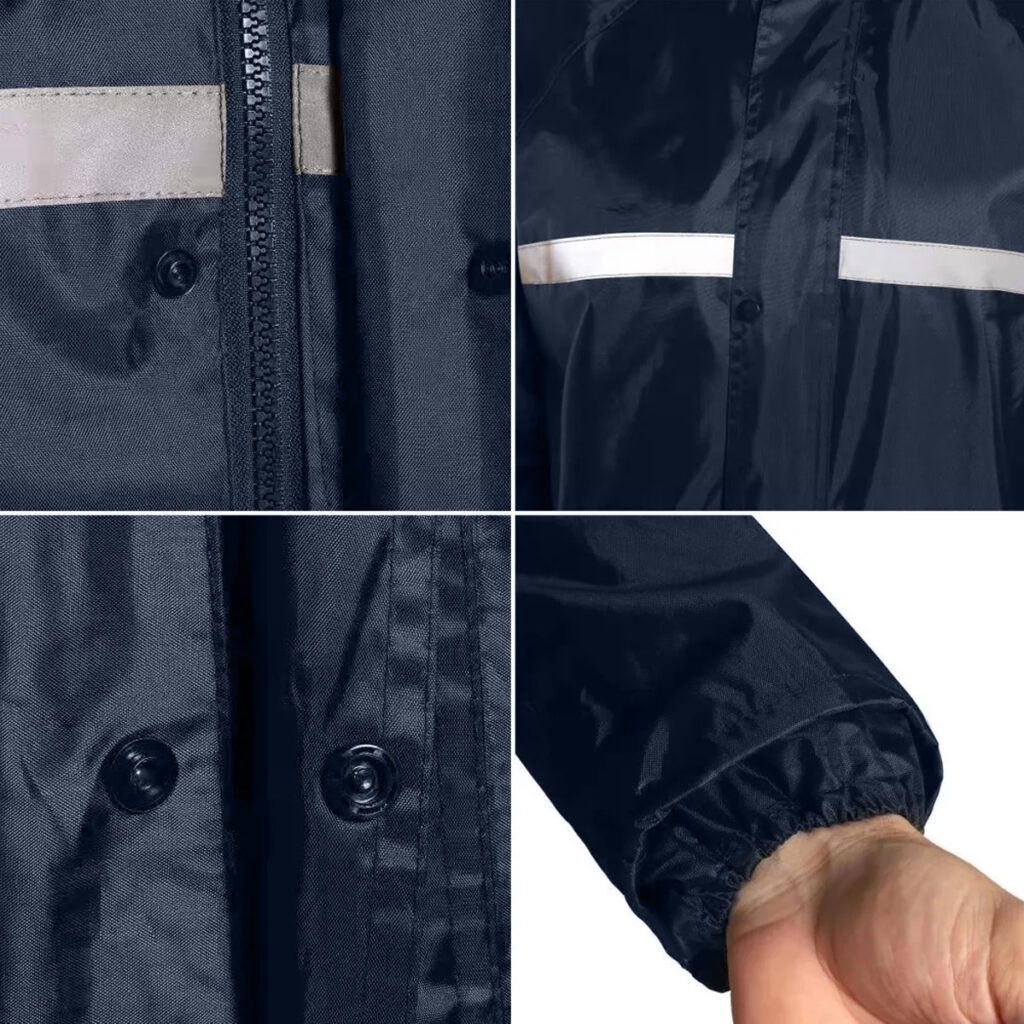 Impermeable Motociclista Con Reflejante V/Colores | Señor Seguridad