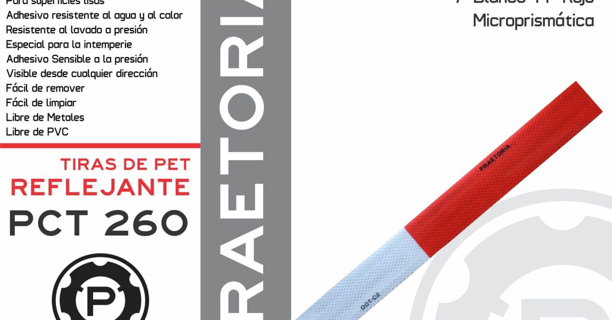 Tira Pet Reflejante Bicolor 18" De Largo | Señor Seguridad