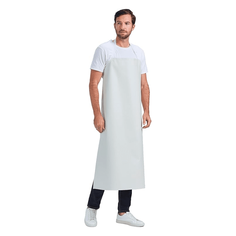 Mandil PVC Blanco Reutilizable Resistente 25 mm | Señor Seguridad