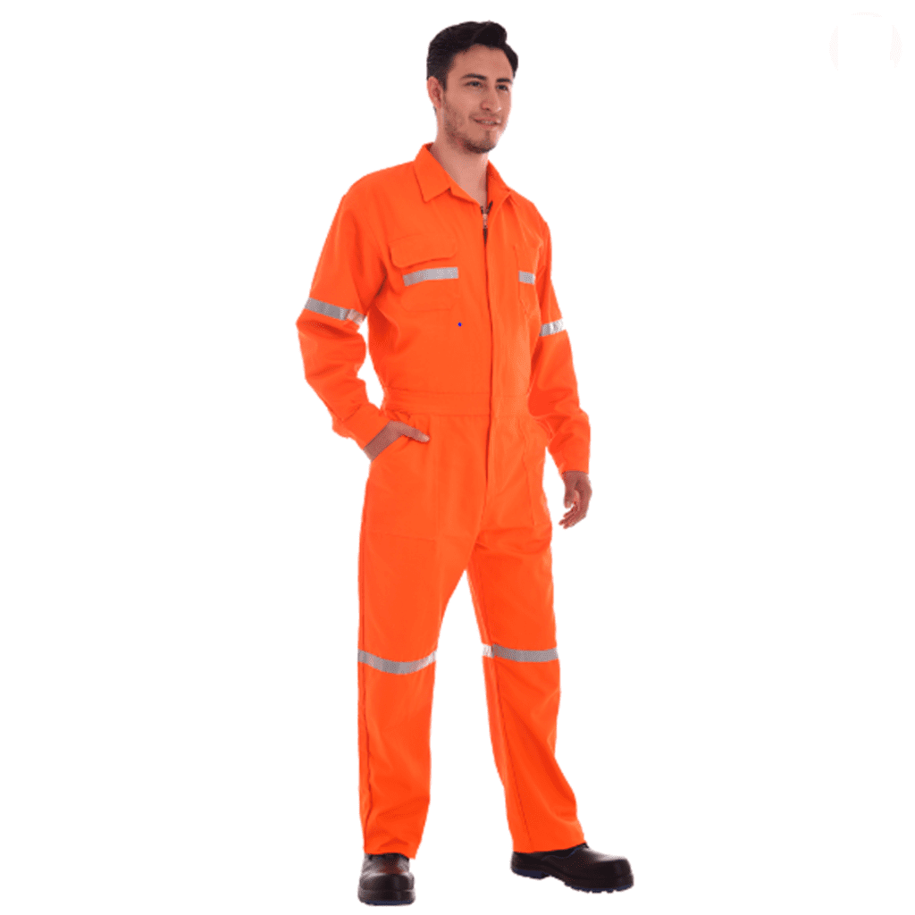 Overol Naranja Con Reflejante Para Caballero | Señor Seguridad